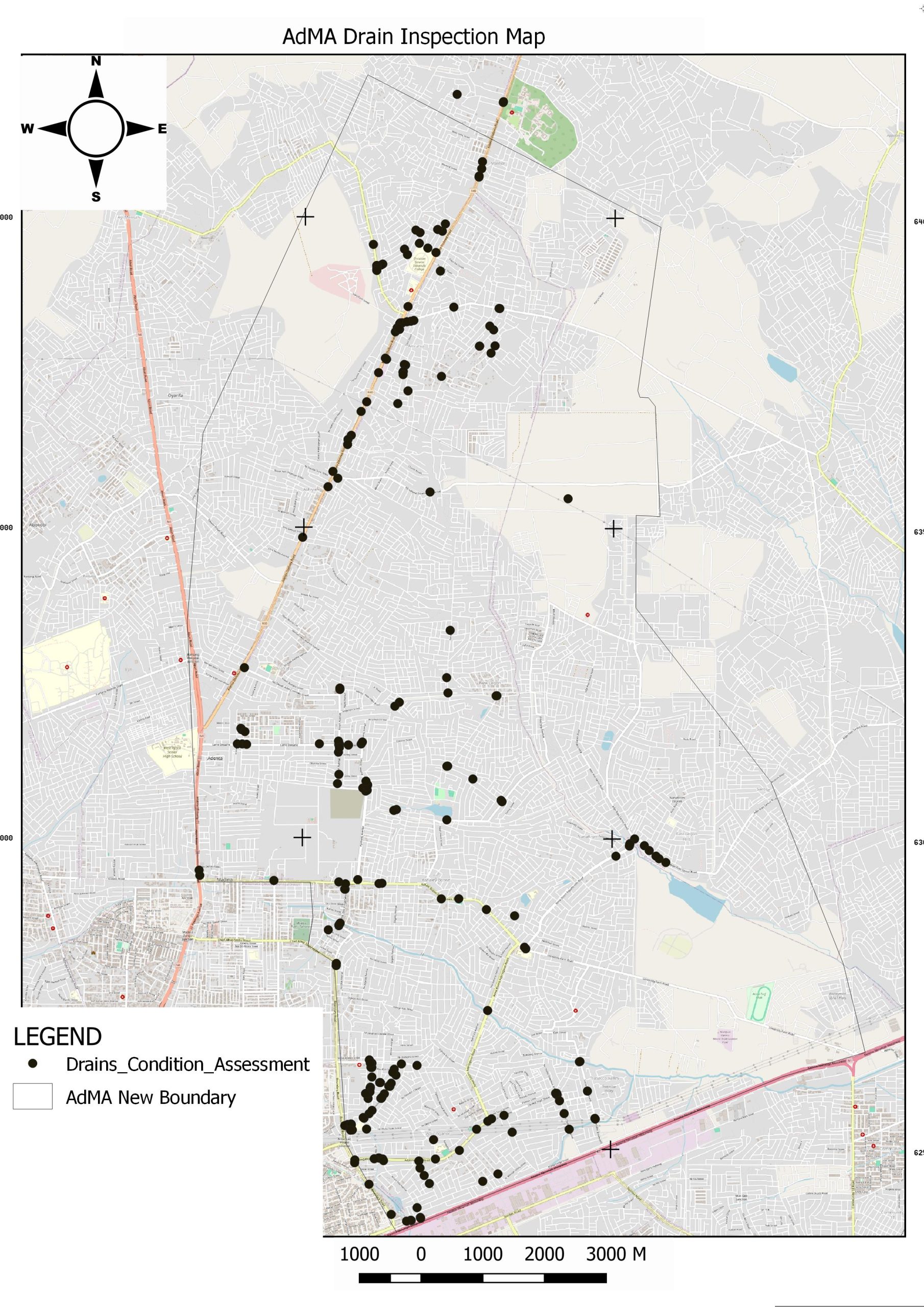 drainage Inspection Map – ADENTAN MUNICIPAL ASSEMBLY